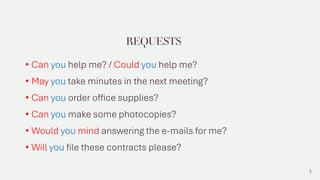 Ofrecimientos y respuestas en inglés, guia práctica de trabajo request and offers.pdf