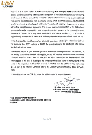 The Economic and Organised Crime Office (EOCO) has been advised by the ...