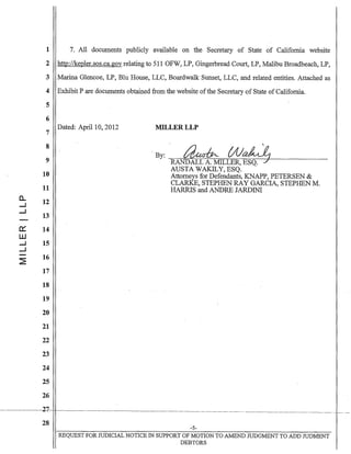 Request for judicial notice signed | PDF
