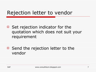 Request For Quotation (Rfq) | PPT