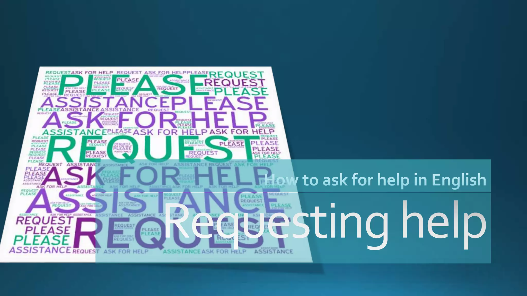 Making Requests in English | PPTX