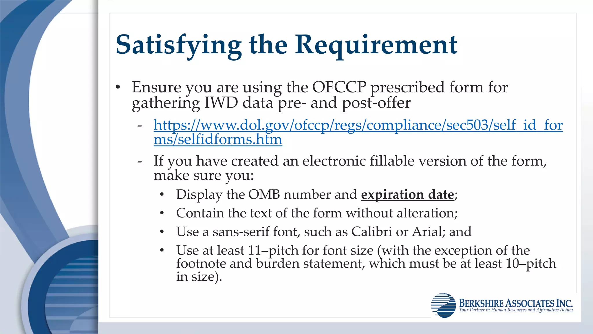 Requesting Voluntary Self-Identification of Disability Status and ...