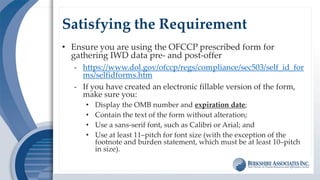 Requesting Voluntary Self-Identification of Disability Status and ...