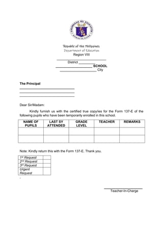 a request letter that can be used for teachers for school 137.docx