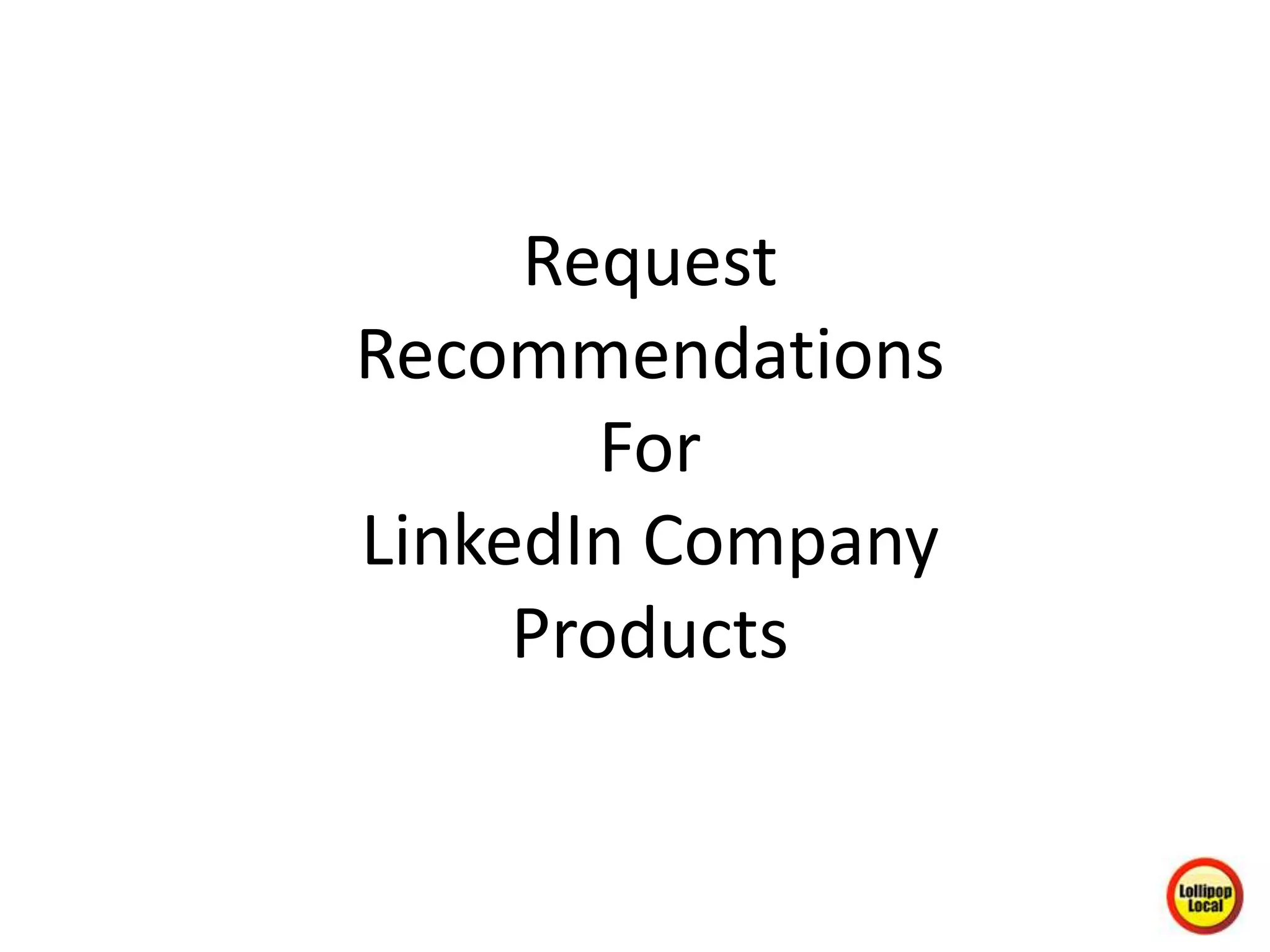 Request recommendations on LinkedIn | PPTX
