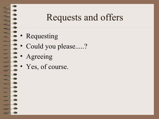 Requests And Offers | PPT