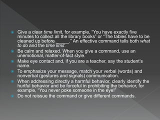 Guidelines to Improve Compliance with our Requests and Commands | PPTX