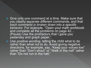 Guidelines to Improve Compliance with our Requests and Commands | PPTX