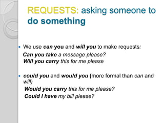 Requestsandpermissioninenglish | PPSX