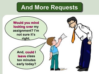 Requests, can, could, will, would, would you mind | PPS