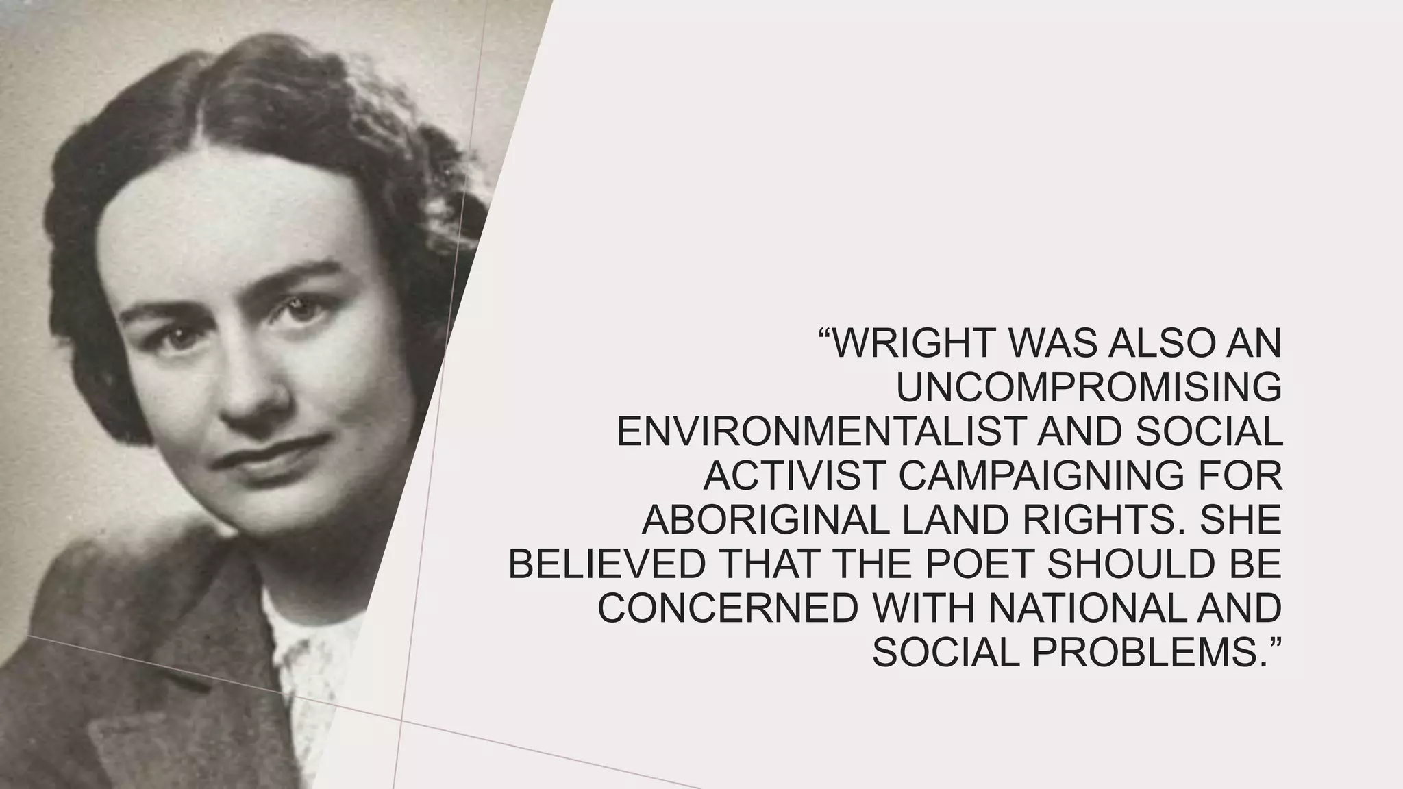 Request to a year by Judith Wright - analysis | PPTX