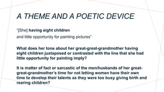 Request to a year by Judith Wright - analysis | PPTX