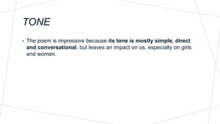 Request to a year by Judith Wright - analysis | PPTX