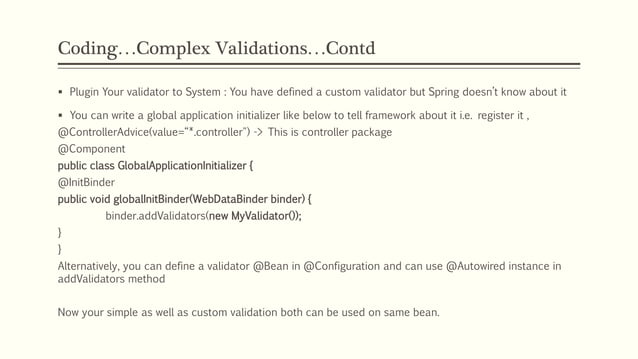 Spring REST Request Validation | PPT
