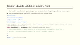 Spring REST Request Validation | PPTX | Web Development | Internet