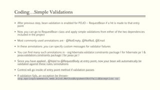 Spring REST Request Validation | PPTX | Web Development | Internet