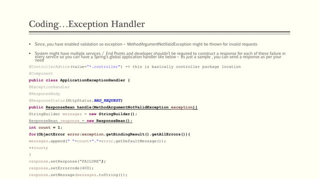 Spring REST Request Validation | PPT