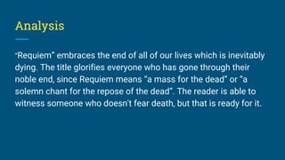 Requiem- by l stevenson | PPTX
