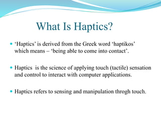 HAPTICS | PPT