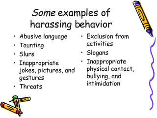 Required Staff Harassment Training | PPT