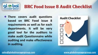 Guidance on BRC food issue 8 documentation requirements | PPT