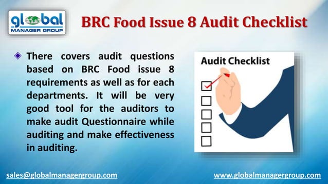 Guidance on BRC food issue 8 documentation requirements | PPT