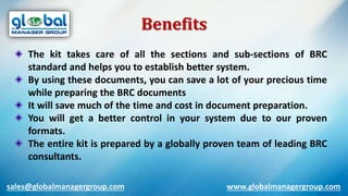 Guidance on BRC food issue 8 documentation requirements | PPT