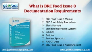Guidance on BRC food issue 8 documentation requirements | PPT