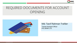 Required documents for opening Bank Account.pptx