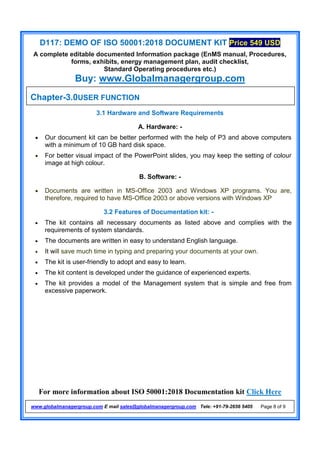 Required ISO 50001-2018 documents for energy management system | PDF