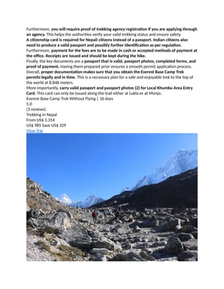 Required Permits for Everest Base Camp Trek.docx