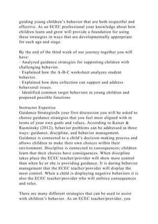 Required Resources1. Read from your text, Challenging Behavior.docx