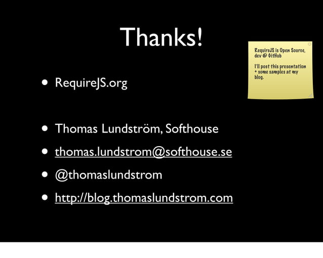 Using RequireJS for Modular JavaScript Code | PPT Using RequireJS for Modular JavaScript Code | PPT