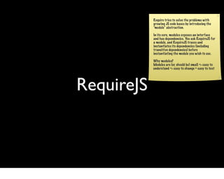 Using RequireJS for Modular JavaScript Code | PPT