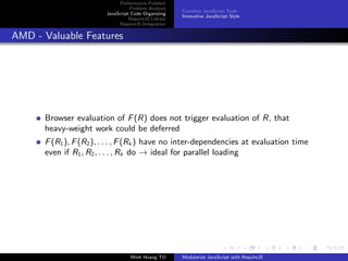 Modularize JavaScript with RequireJS | PPT