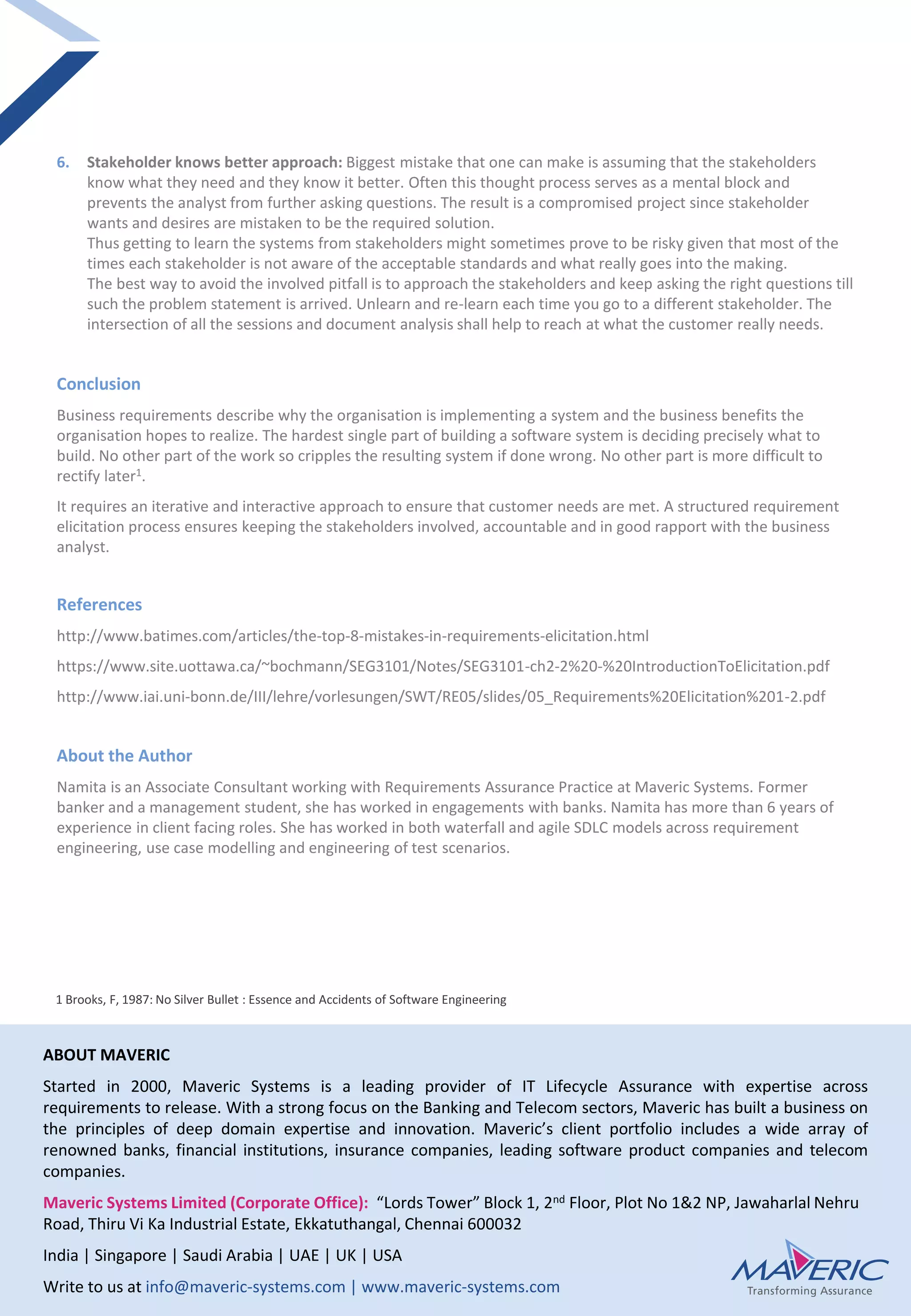 Requirement elicitation | PDF