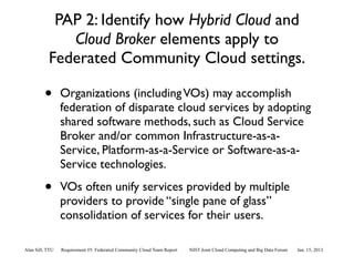Requirement 5: Federated Community Cloud - Sill | PPT | Free Download