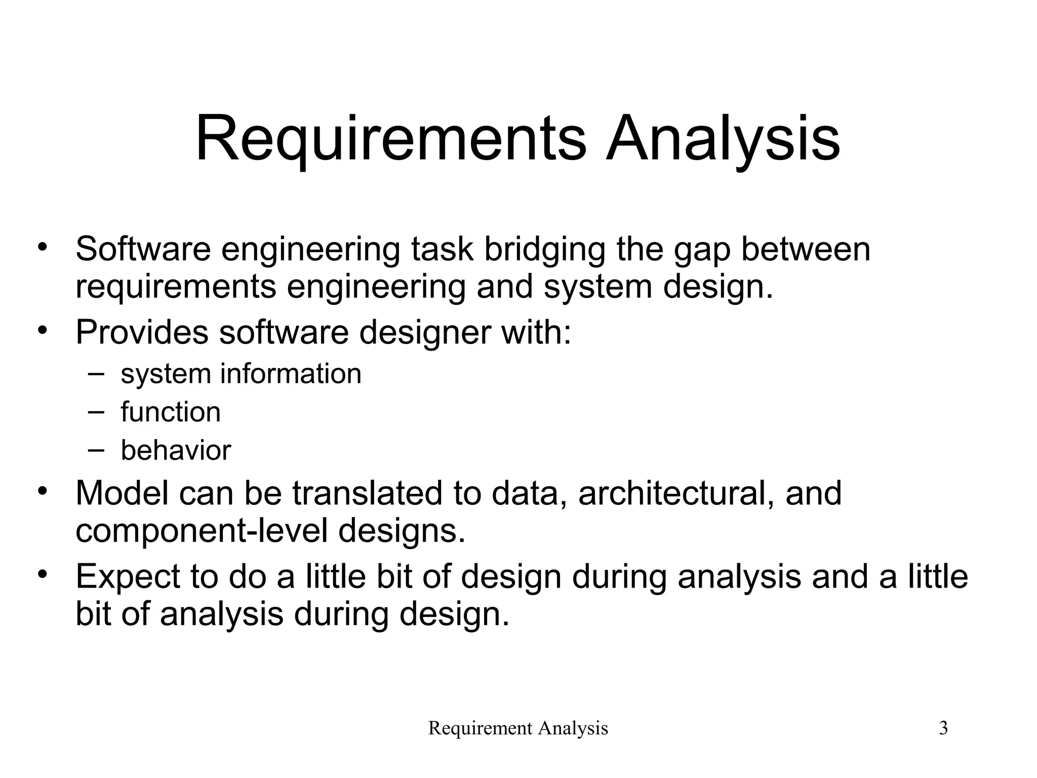 Requirement Analysis - Software Enigneering | PPT