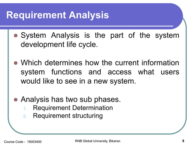 Requirement analysis | PPT