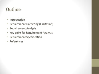 Requirement analysis and specification | PDF