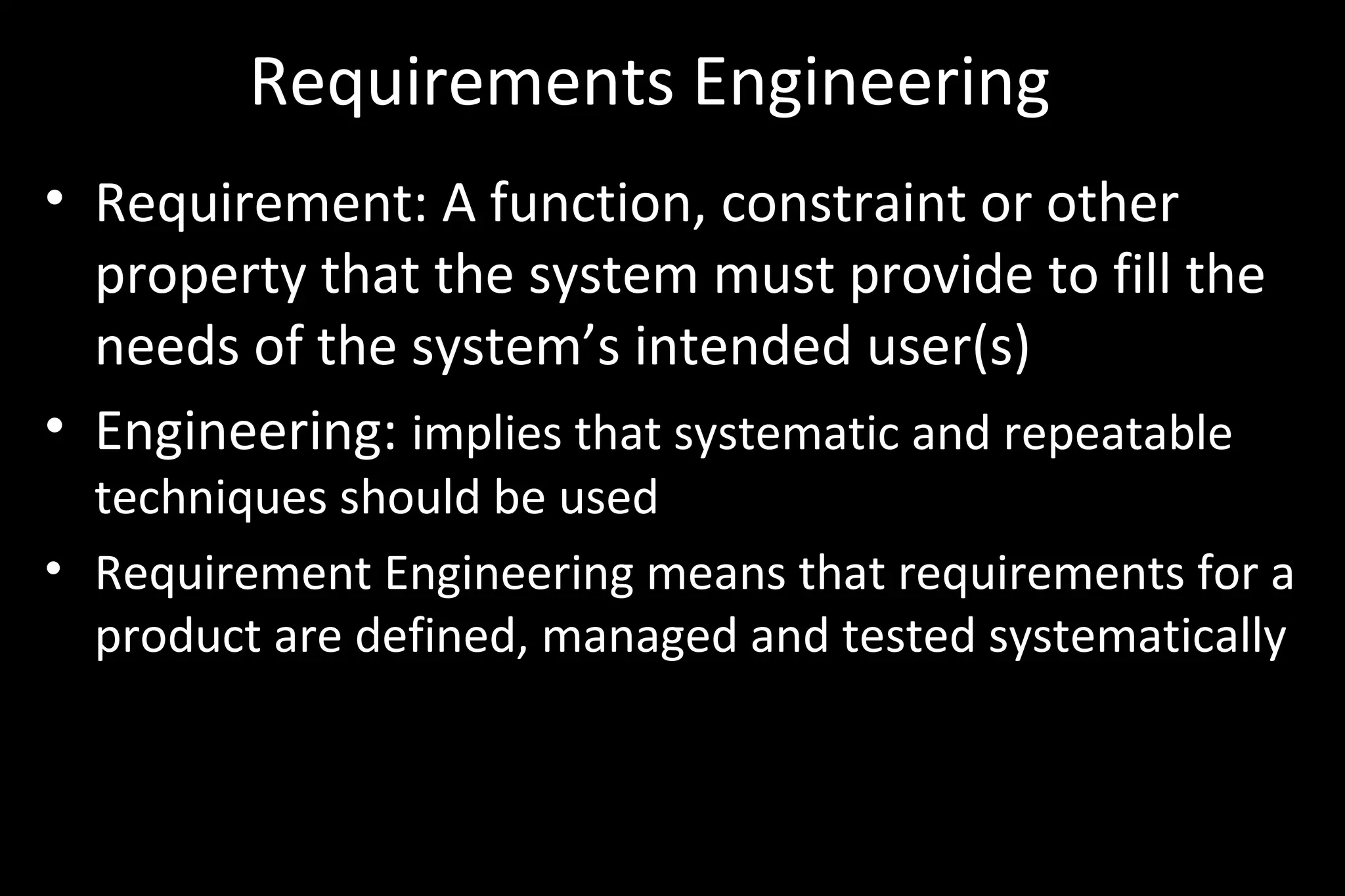 Requirement analysis and specification, software engineering | PPT
