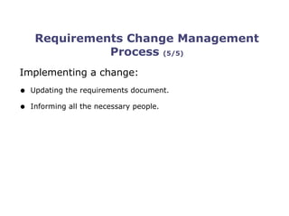 Requirement change management | PPT