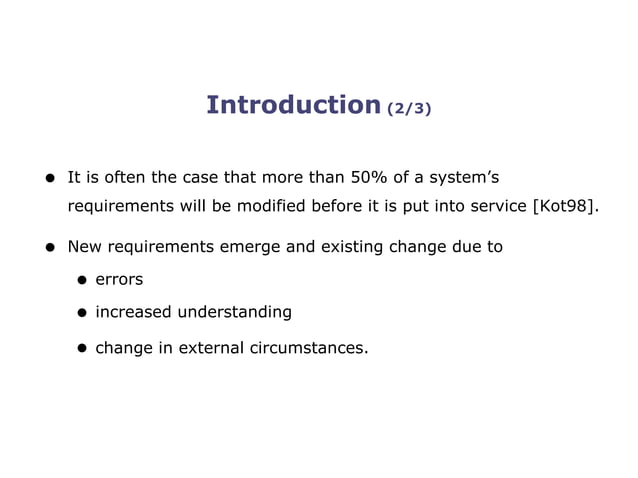 Requirement change management | PPT | Technology & Computing