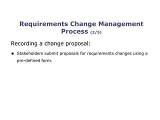 Requirement change management | PPT