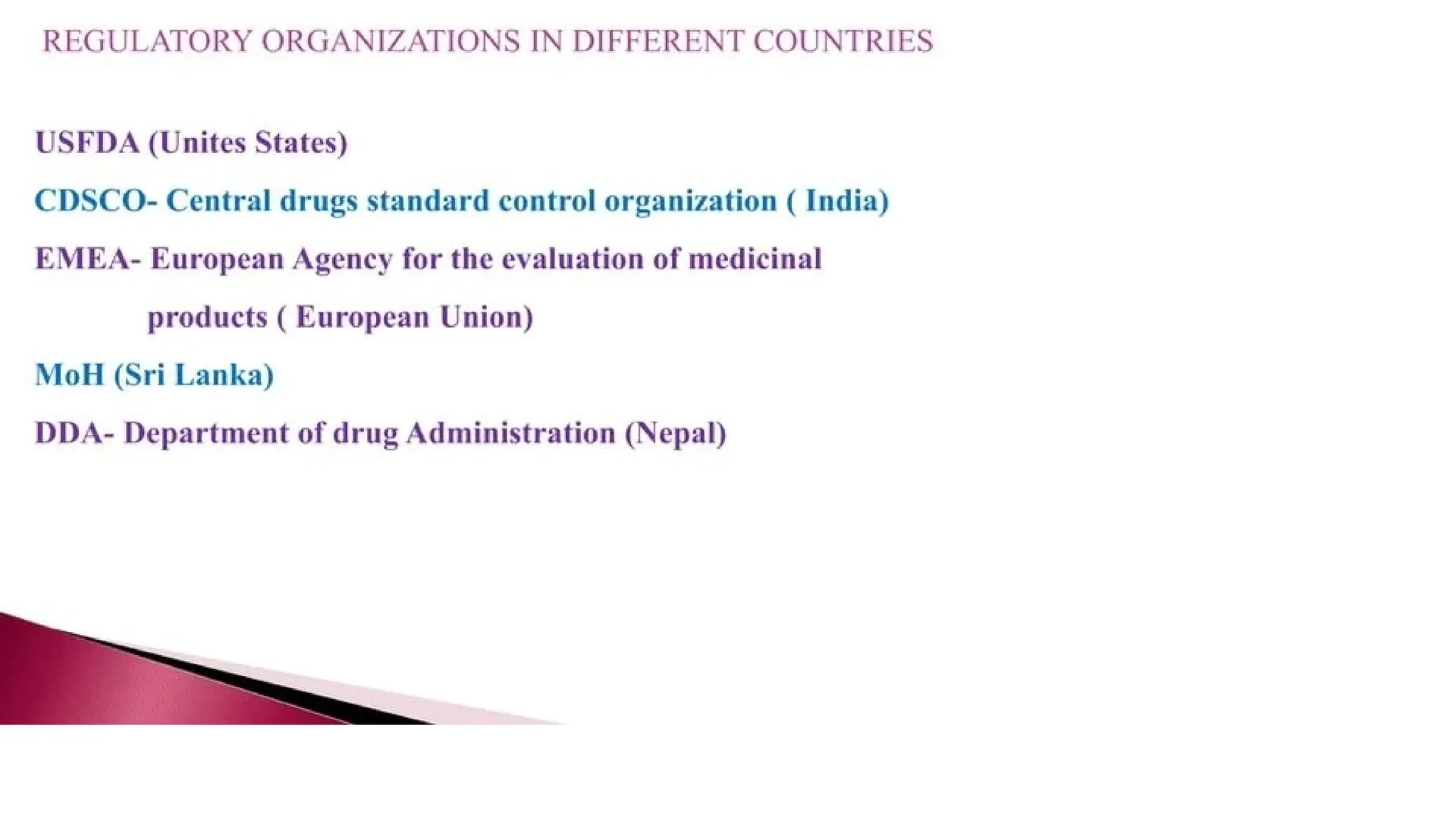 Regulatory Requirement For Drug Approval | PPTX