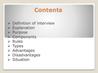Requirement elicitation technique “one on one interview“ | PPTX ...