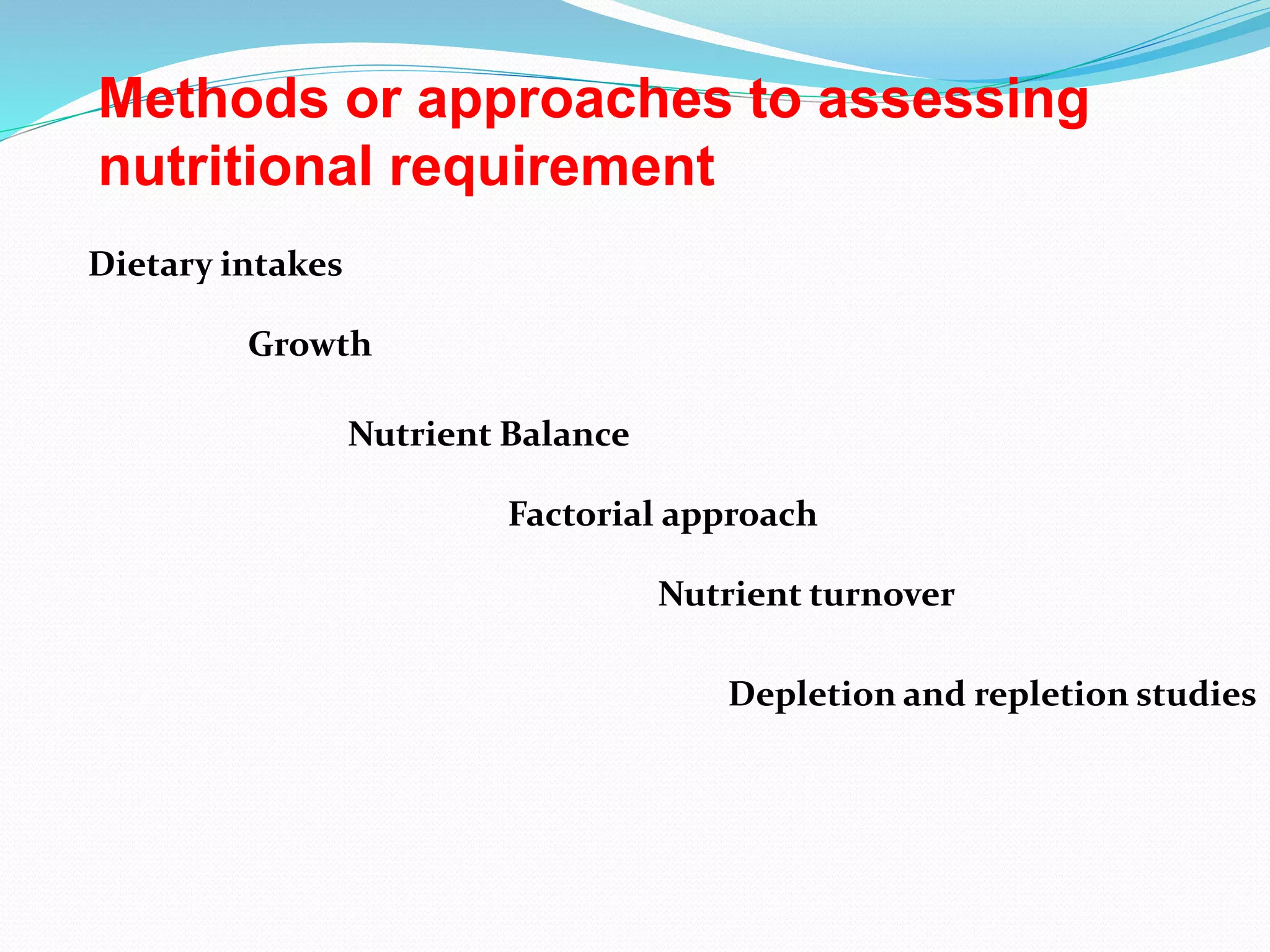 Requirement for nutrients | PPTX