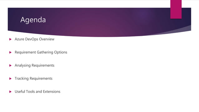 Requirement Gathering in Azure DevOps | PPT