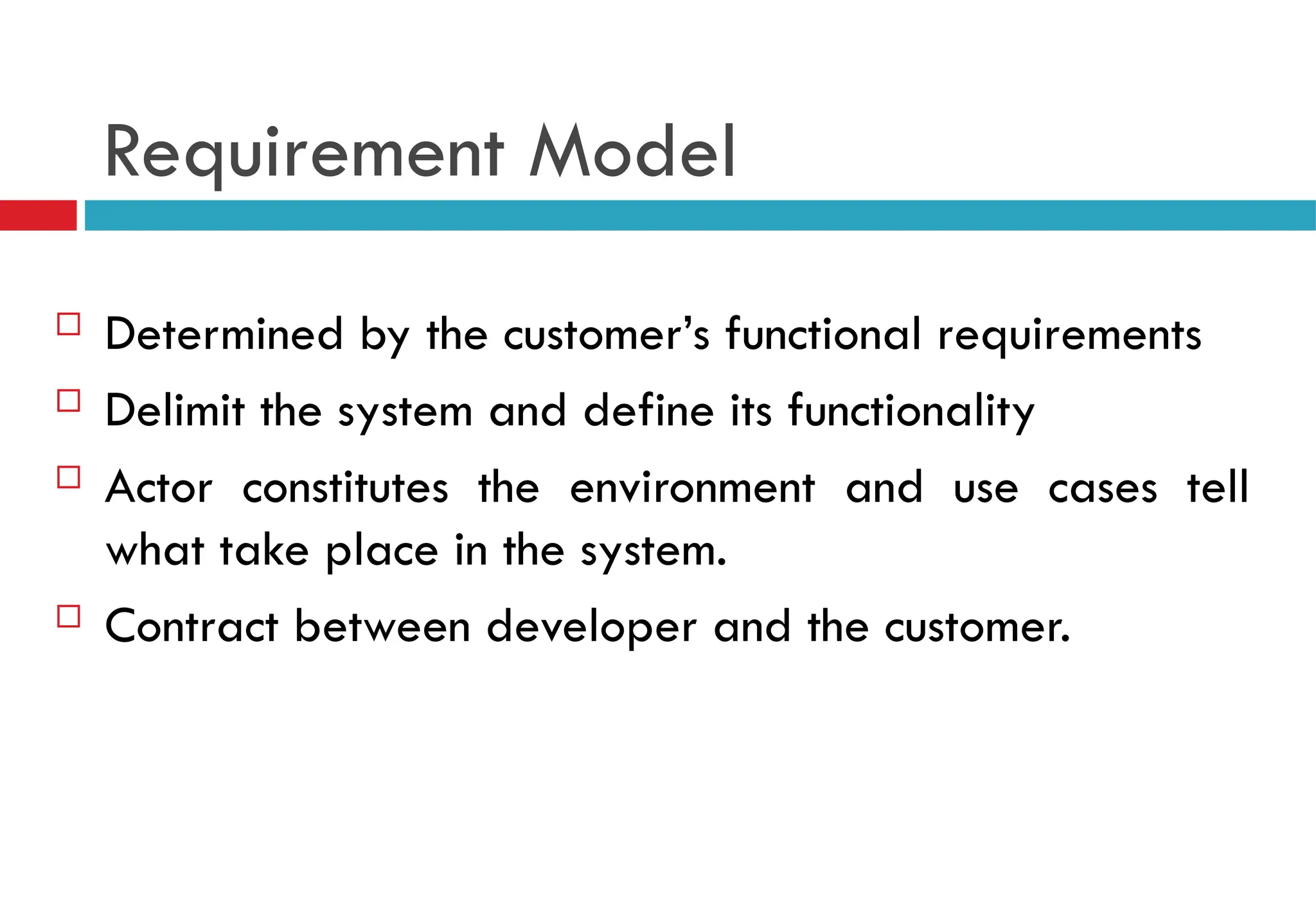 Requirement Model To capture the functional requirements | PPT