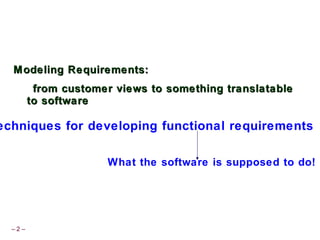 Requirement modeling | PPT